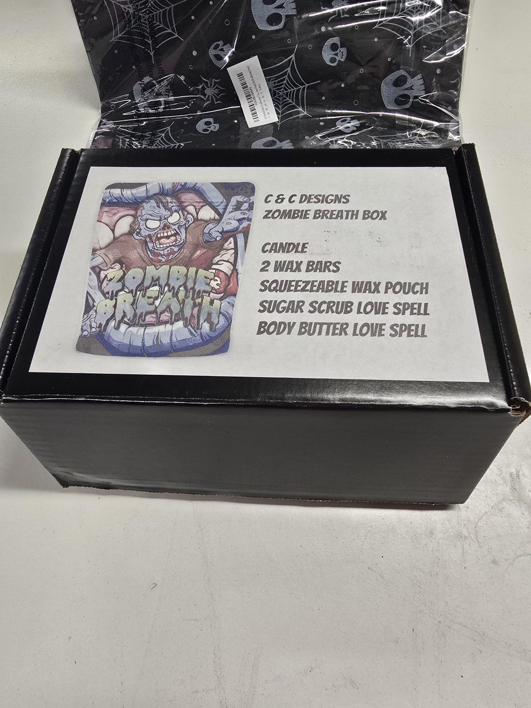 Zombie Breath Wax Melts and Candle Box With Body Butter and Sugar Scrub ...