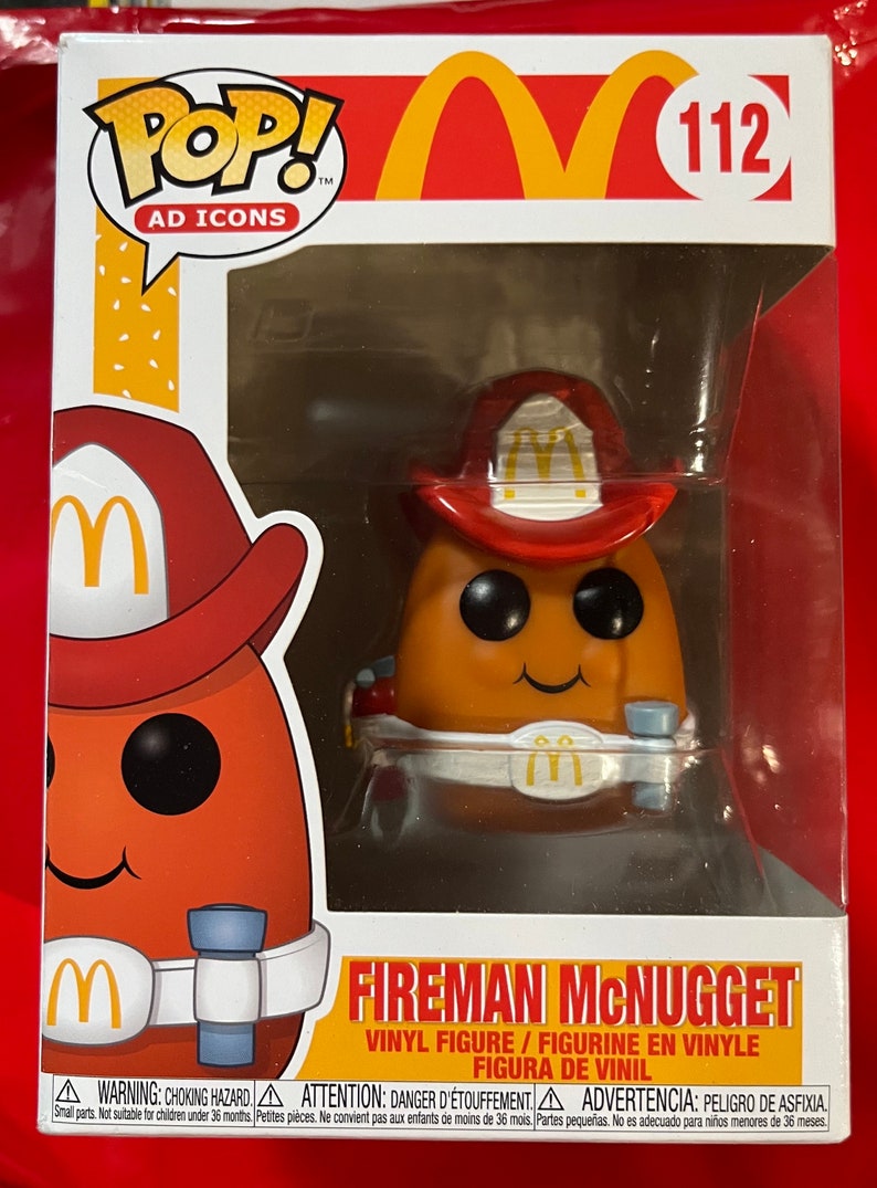Iconic Mcdonalds Fireman Mcnugget 3 3/4 FUNKO POP Collectables - Etsy