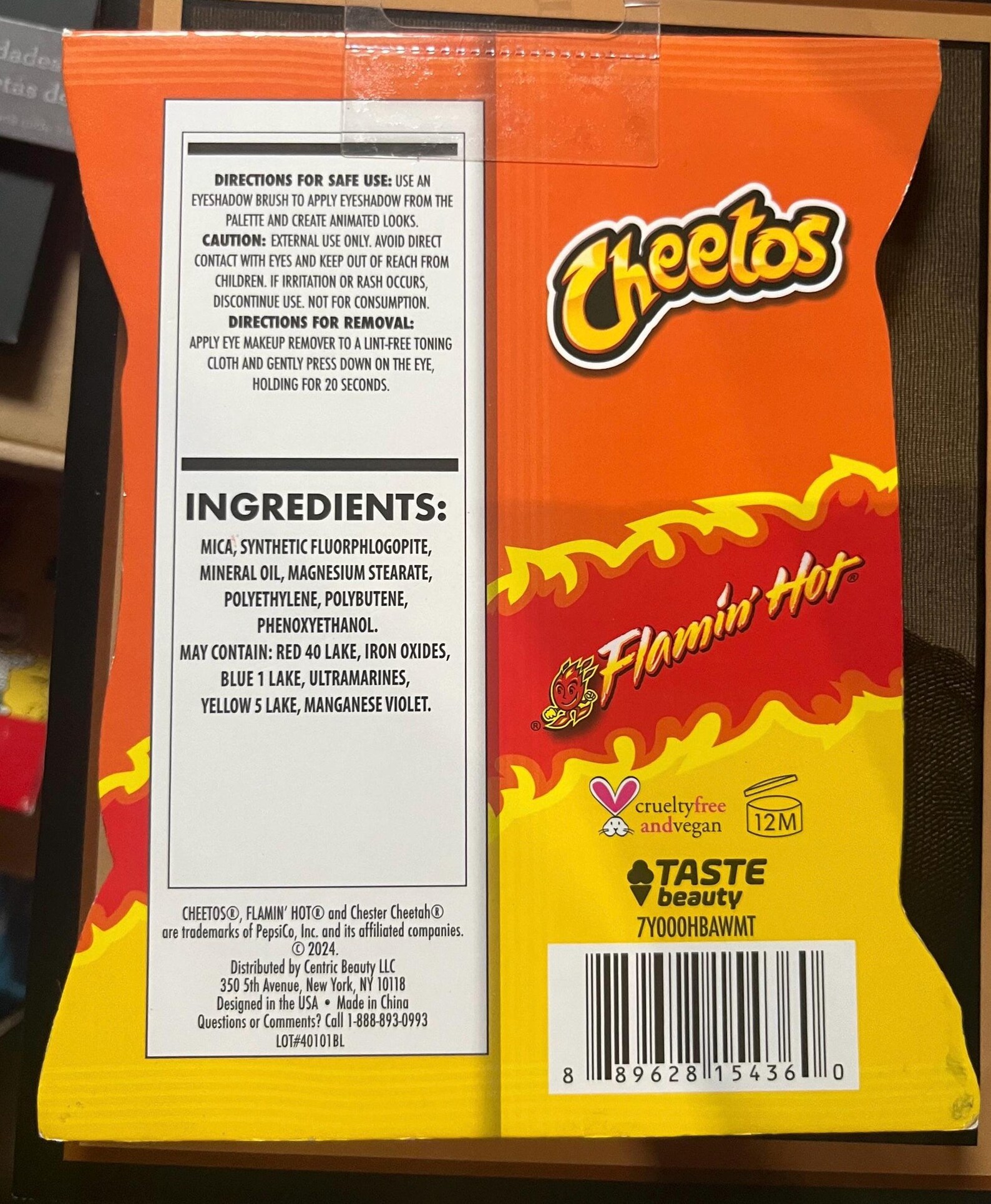 Set of Two Damaged Flaming Hot Cheetos Eyeshadow, Please Look at ...