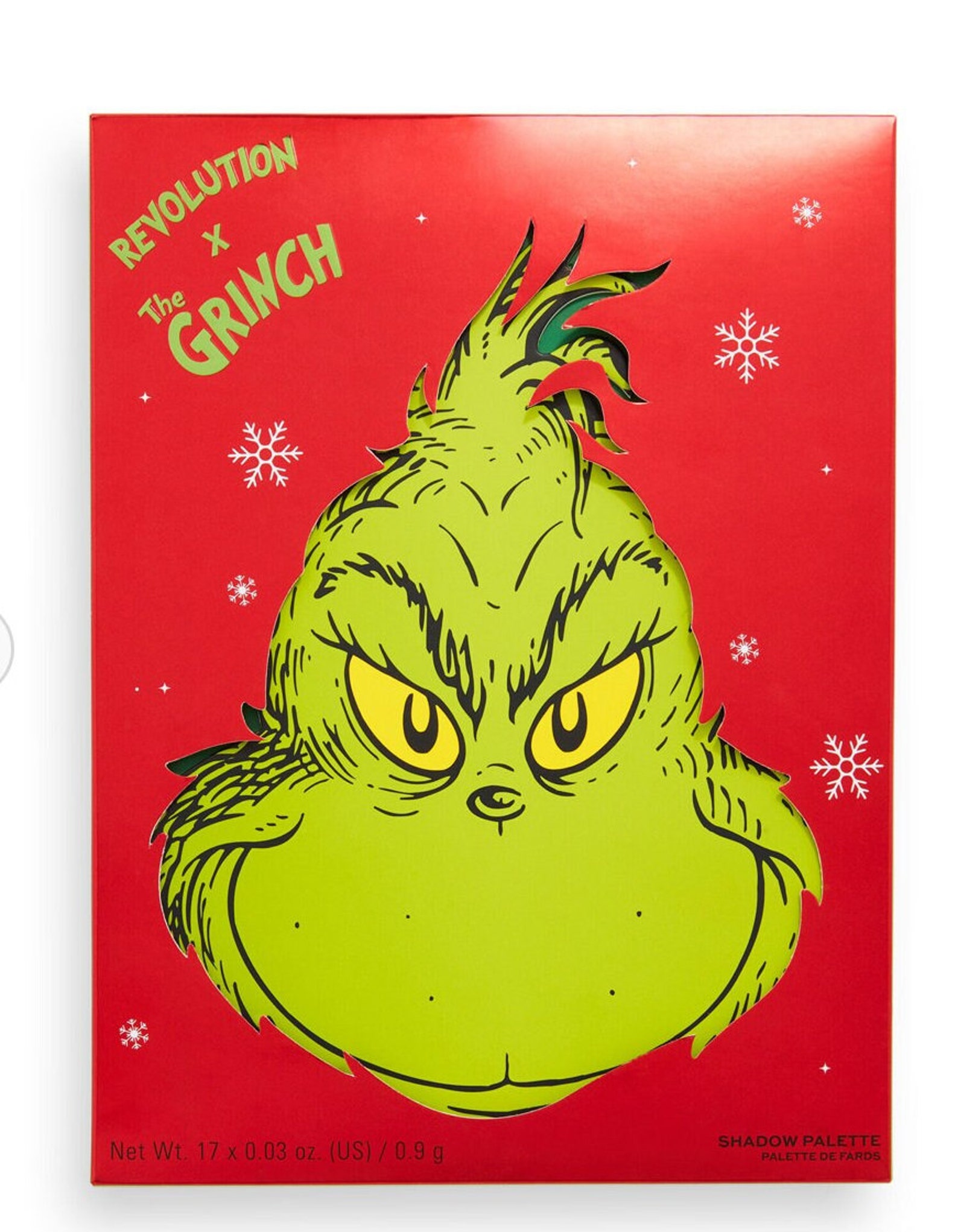 The Grinch X Makeup Revolution the Grinch Eyeshadow Palette - Etsy