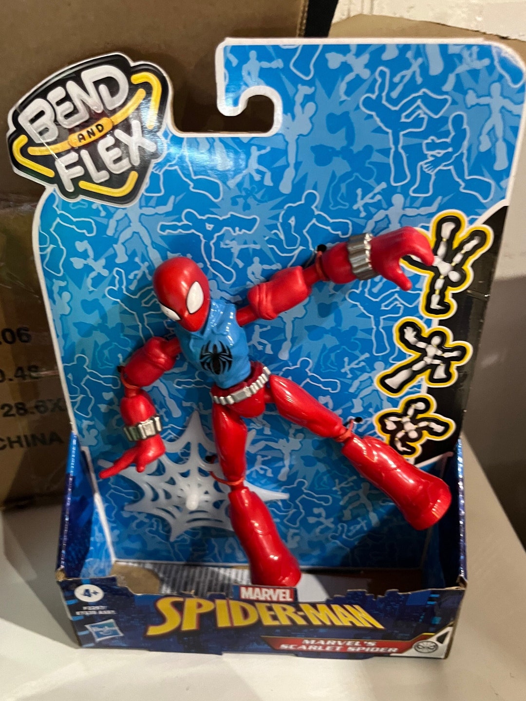 Marvel Spider-man Bend and Flex Scarlet Spider Action Figure Toy 2019 ...