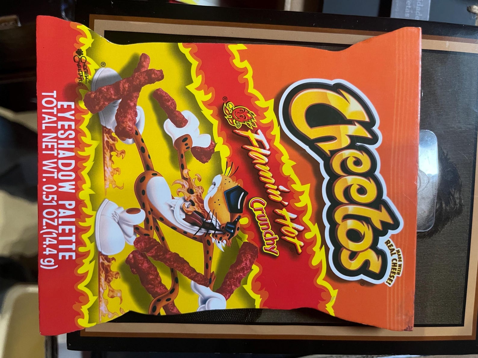 Set of Two Damaged Flaming Hot Cheetos Eyeshadow, Please Look at ...