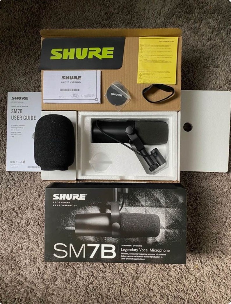 Shure SM7B Legendary Vocal Microphone - Etsy