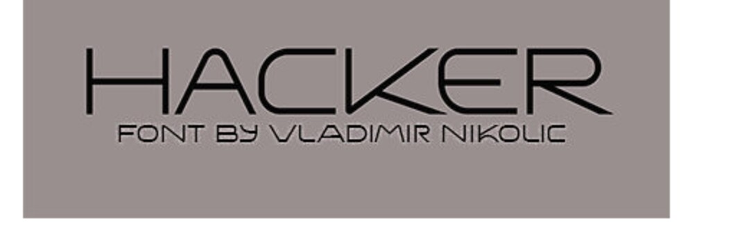 Hacker Font, Branding Font, Modern Font, Logo Font - Etsy