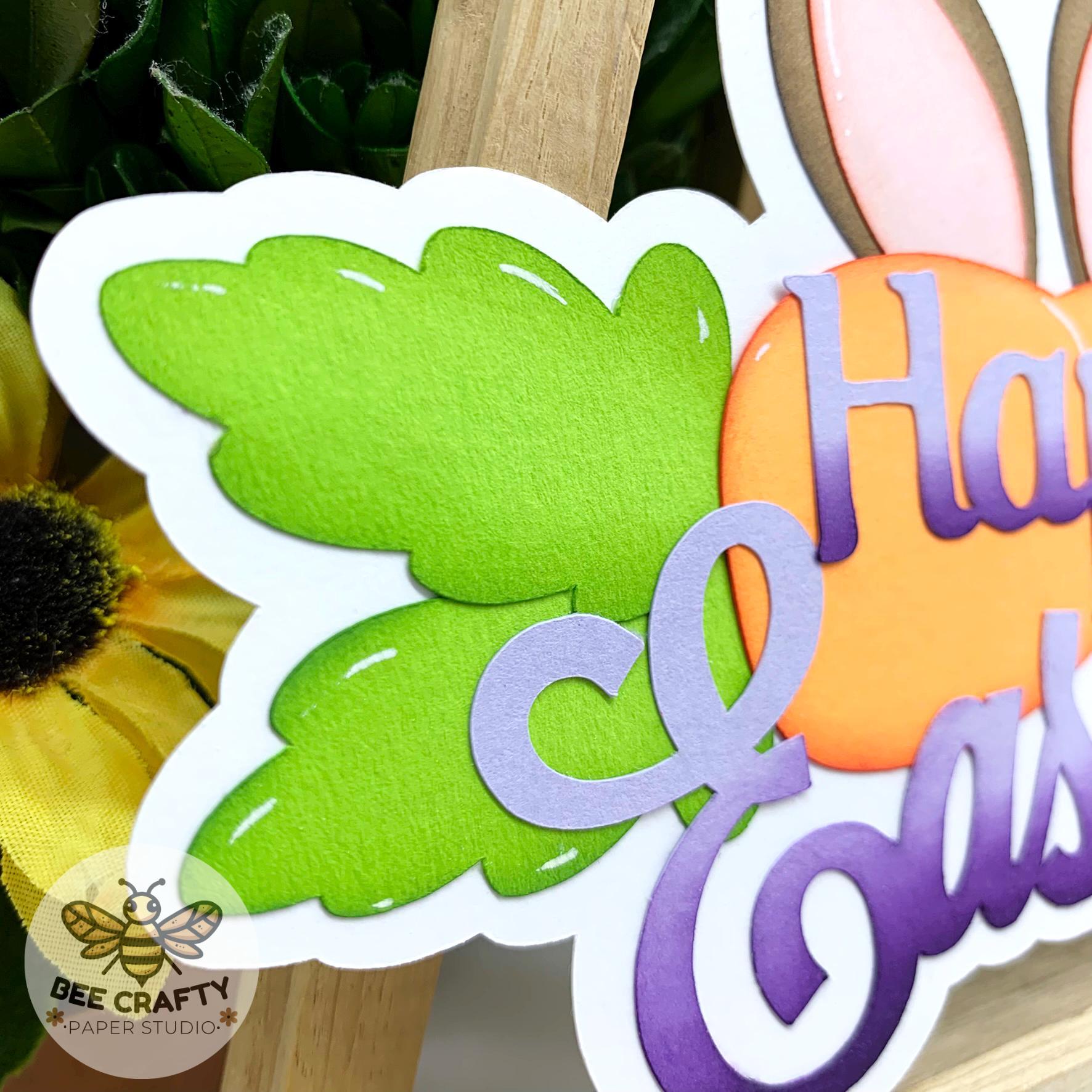 Happy Easter Scrapbook Title Die Cut: Paper Piecing Embellishment - Etsy