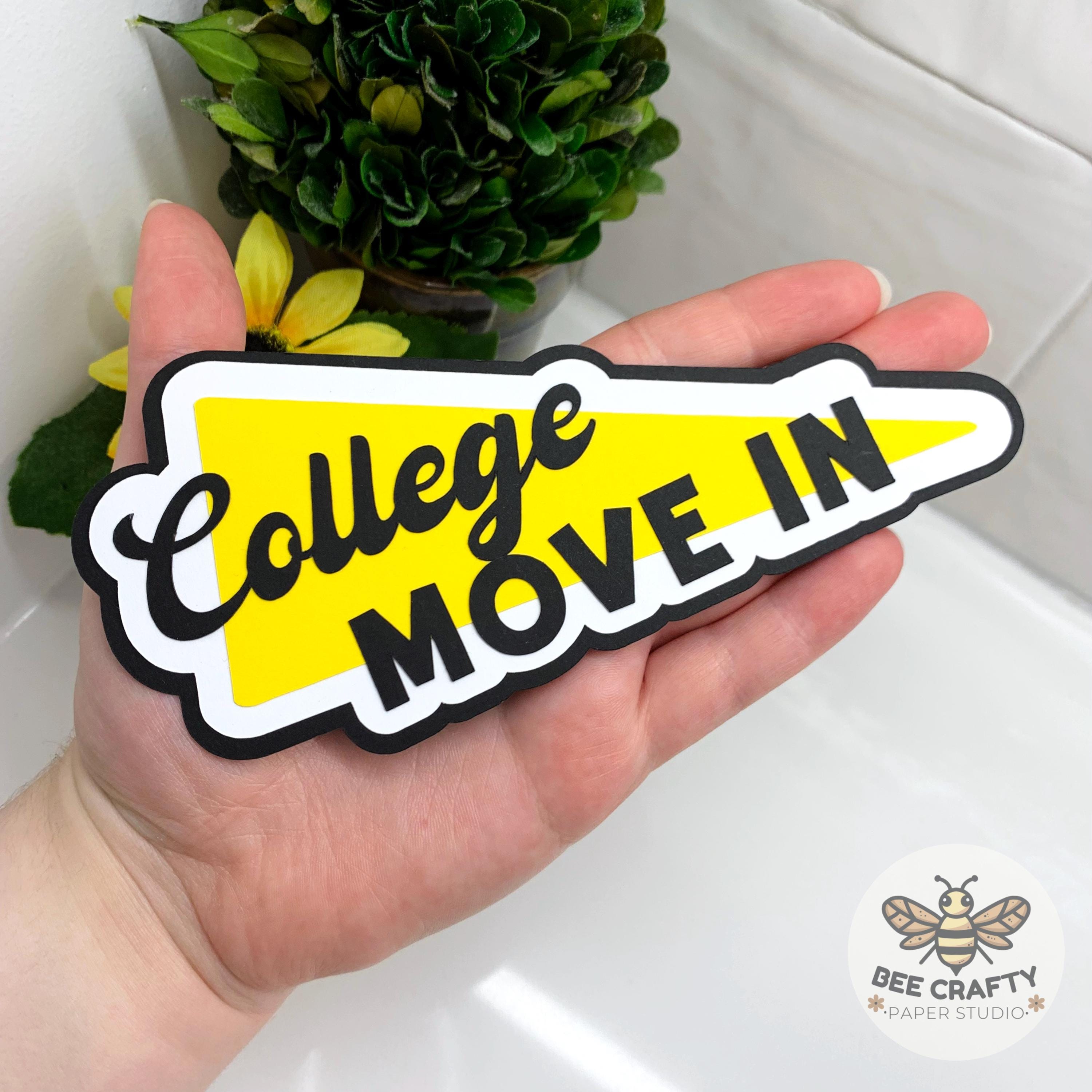 College Move in Scrapbook Title Embellishment, Back to School ...