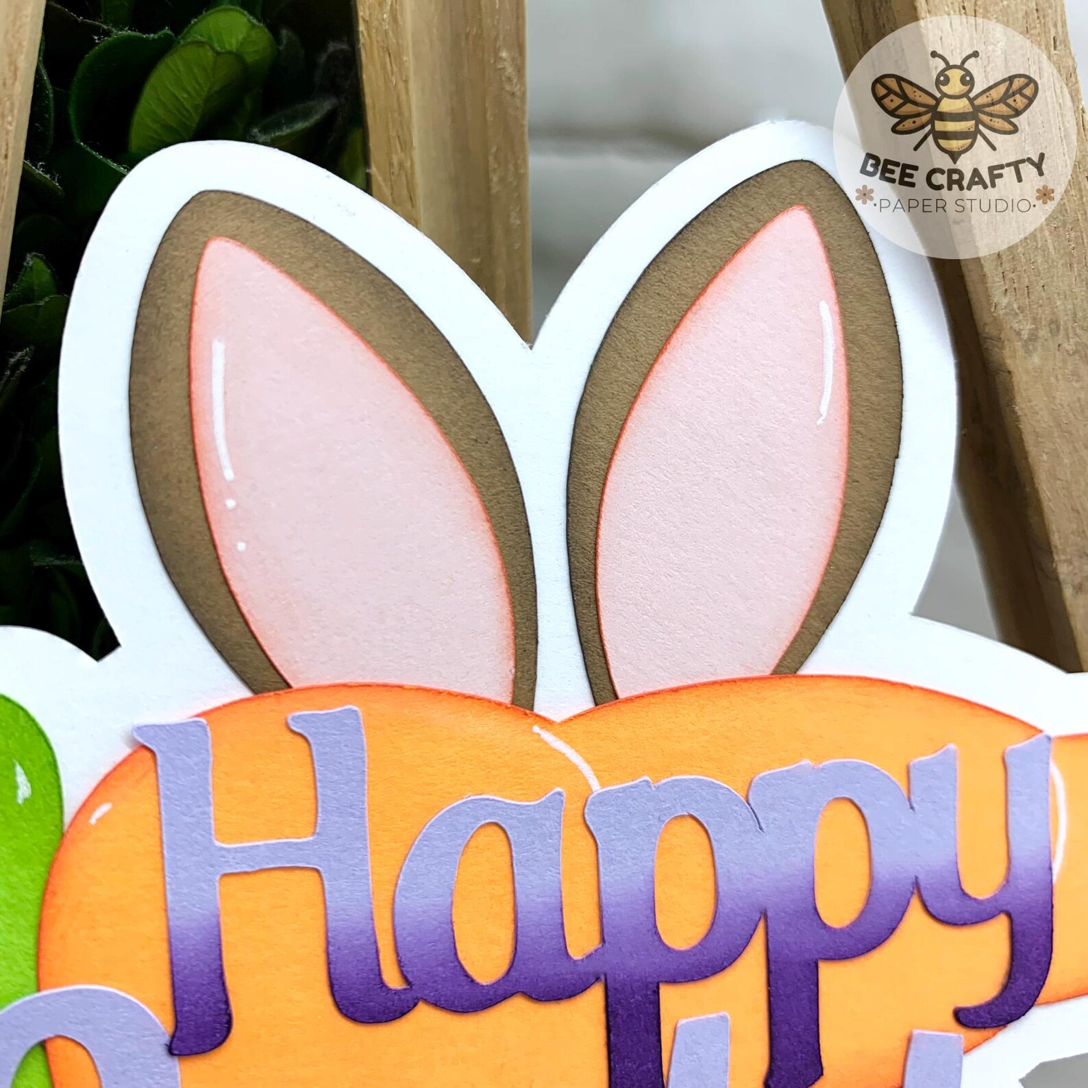 Happy Easter Scrapbook Title Die Cut: Paper Piecing Embellishment - Etsy