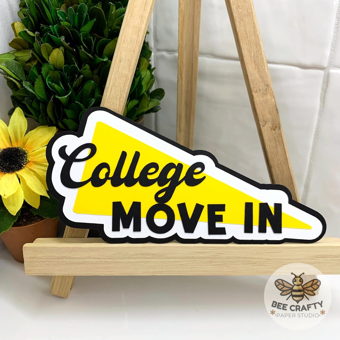 College Move in Scrapbook Title Embellishment, Back to School ...