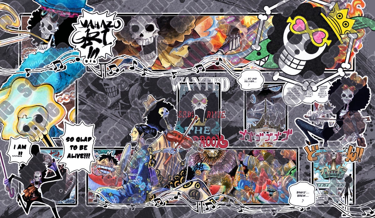 One Piece TCG Brook Playmat Design - Etsy