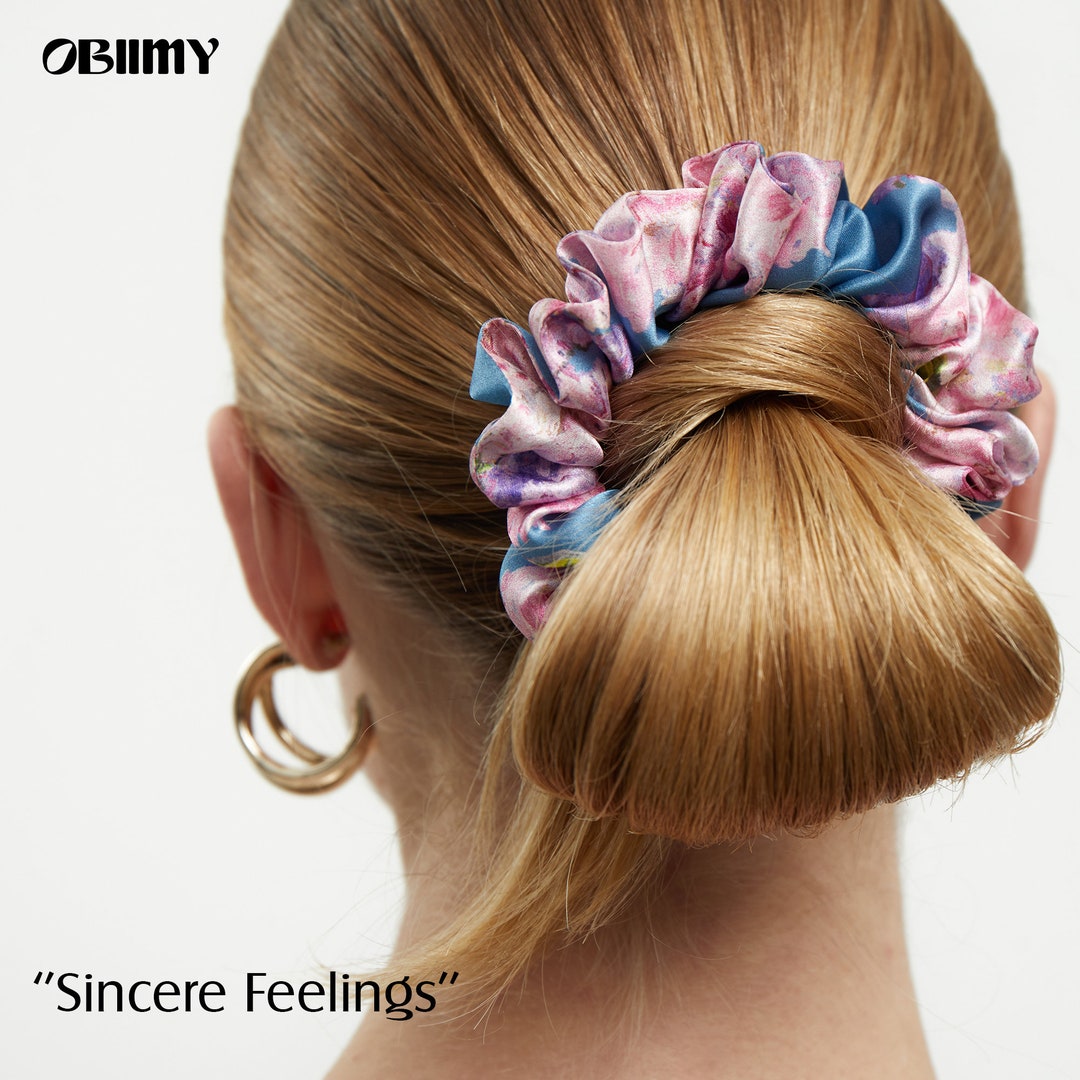 Designer Scrunchies, Aesthetic Hair Ties, Silk Scrunchies for Women ...