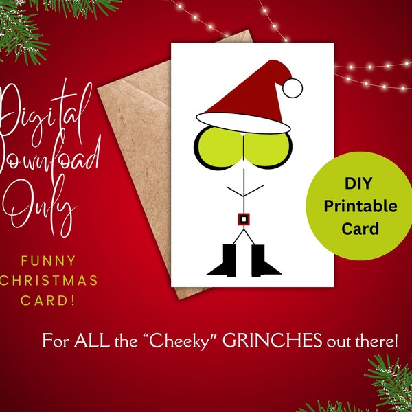 Grinch Christmas Card - Etsy