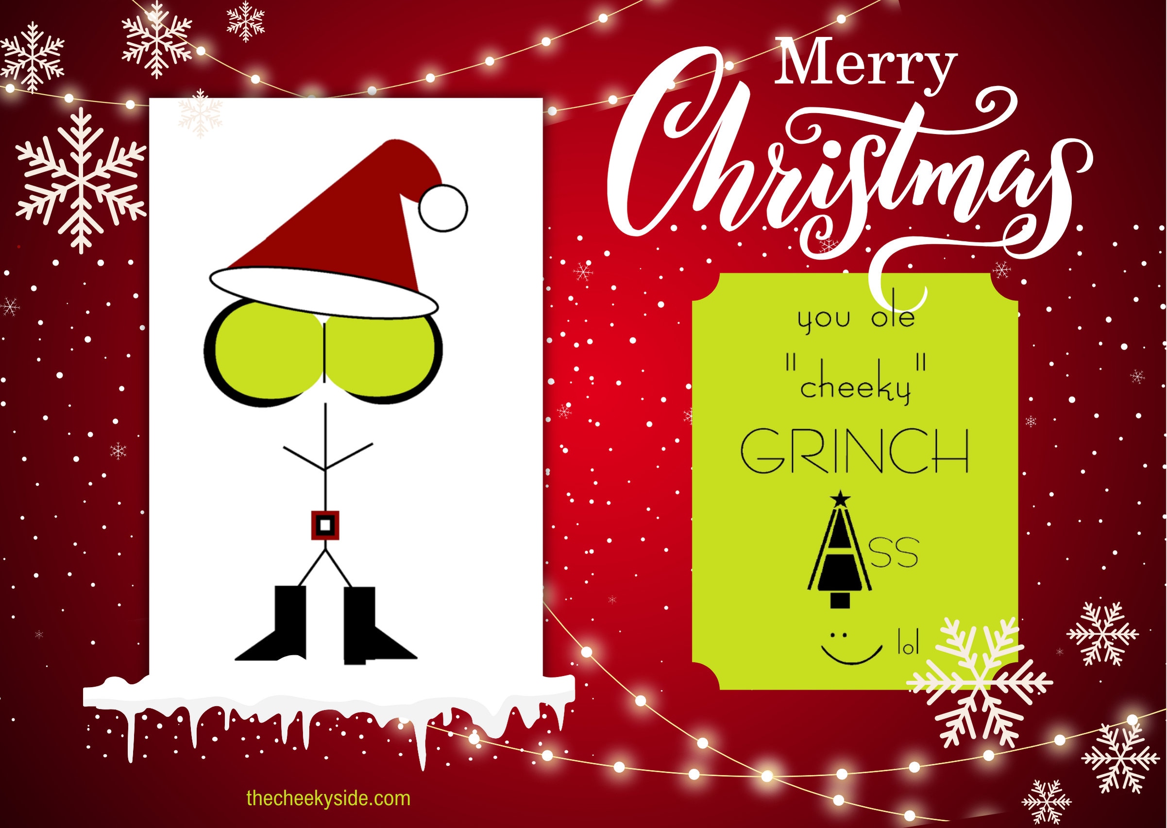 Digital Download Printable Grinch Cards, Funny Grinch Ecard, Christmas ...