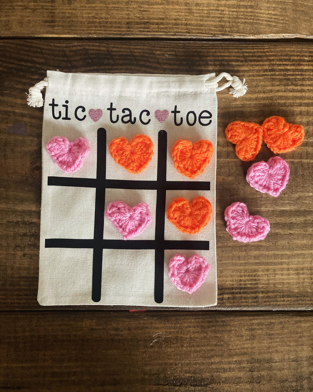 Valentines Tic-tac-toe Bags - Etsy