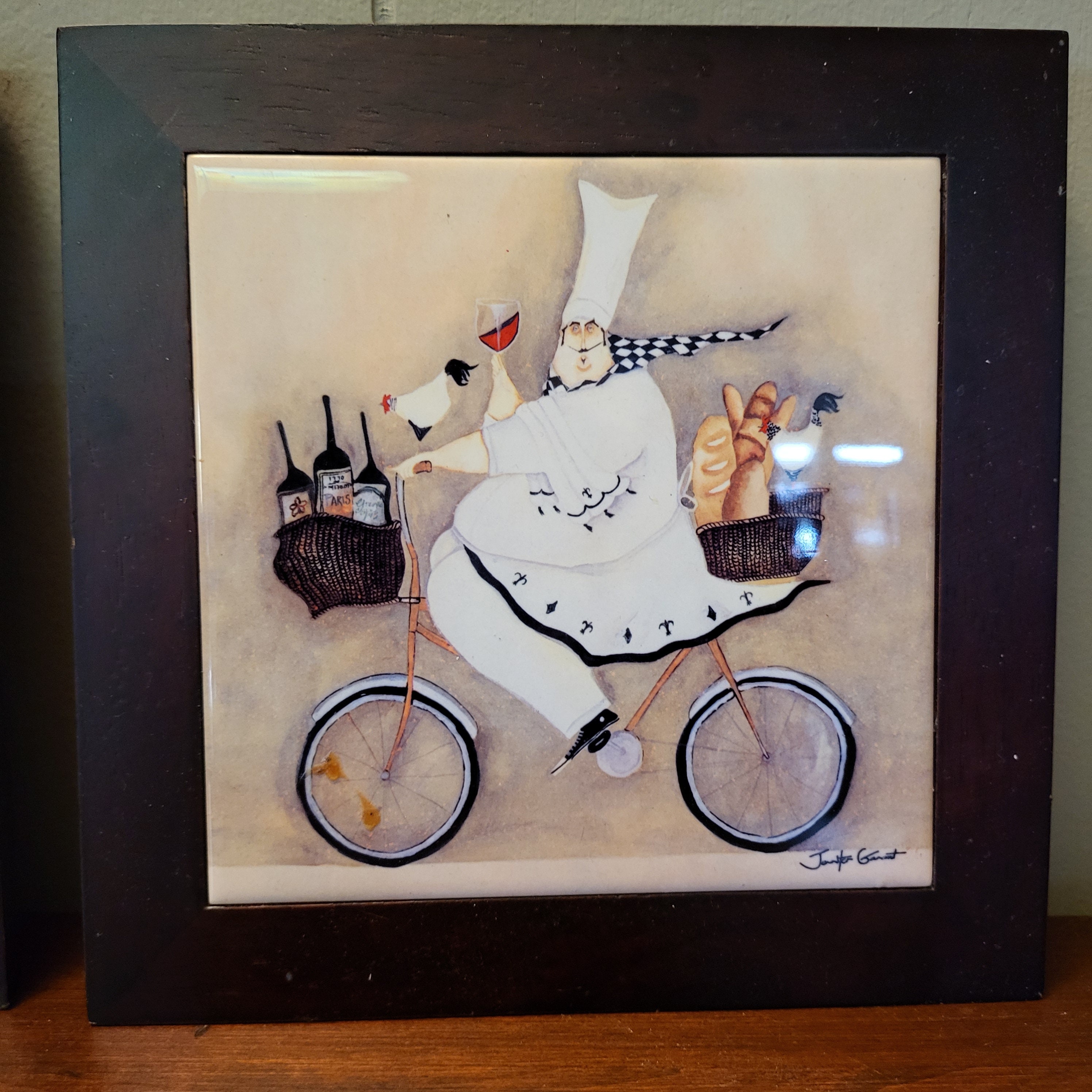 Chef Kitchen Art Tiles Jennifer Garant Artist Hanging Wall Plaque ...