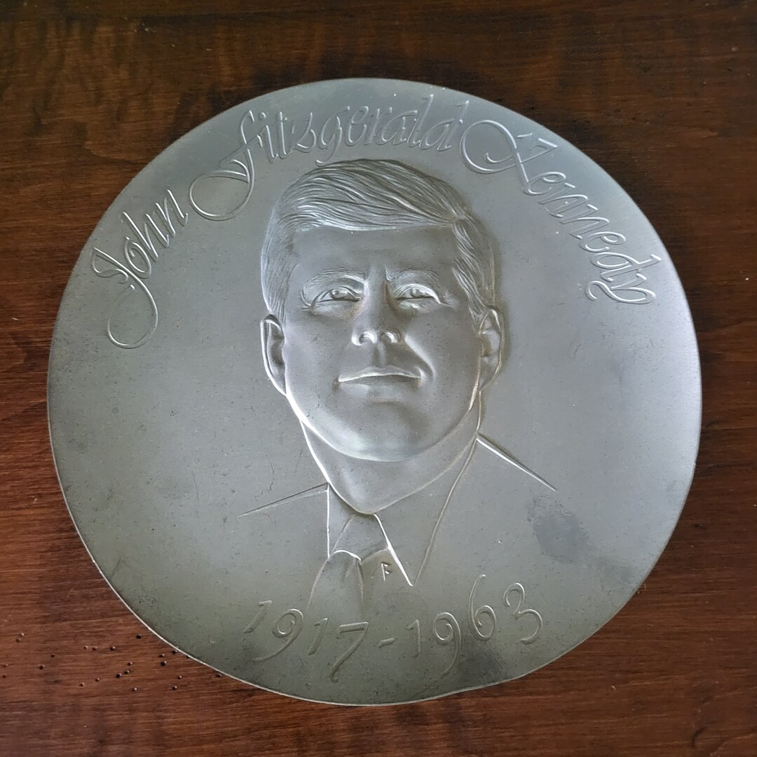 John F Kennedy (1917-1963) Signed and Numbered H. M. Pewter Memorial ...