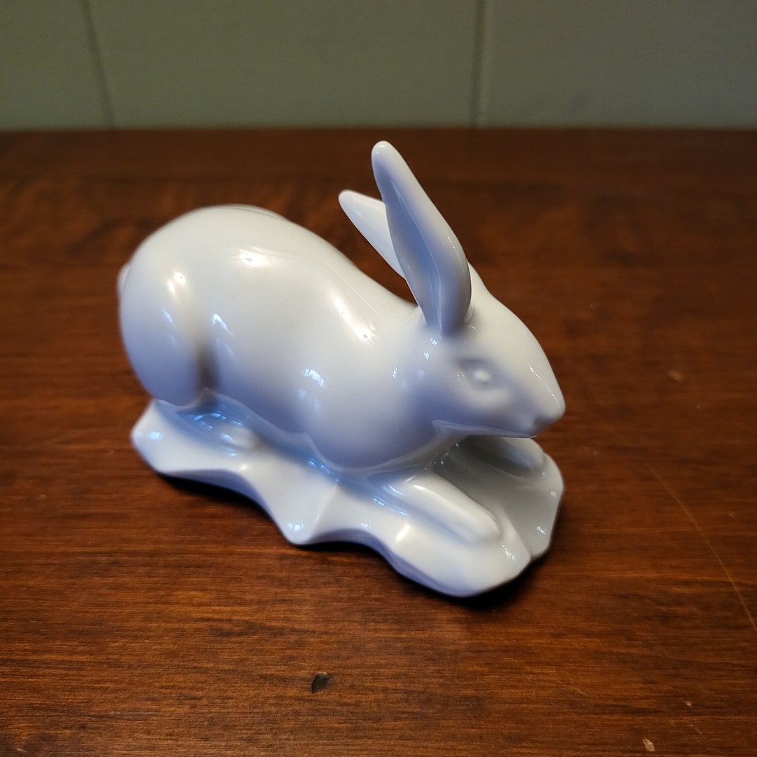 Haviland Limoges France Vintage White Porcelain Rabbit Figurine ...
