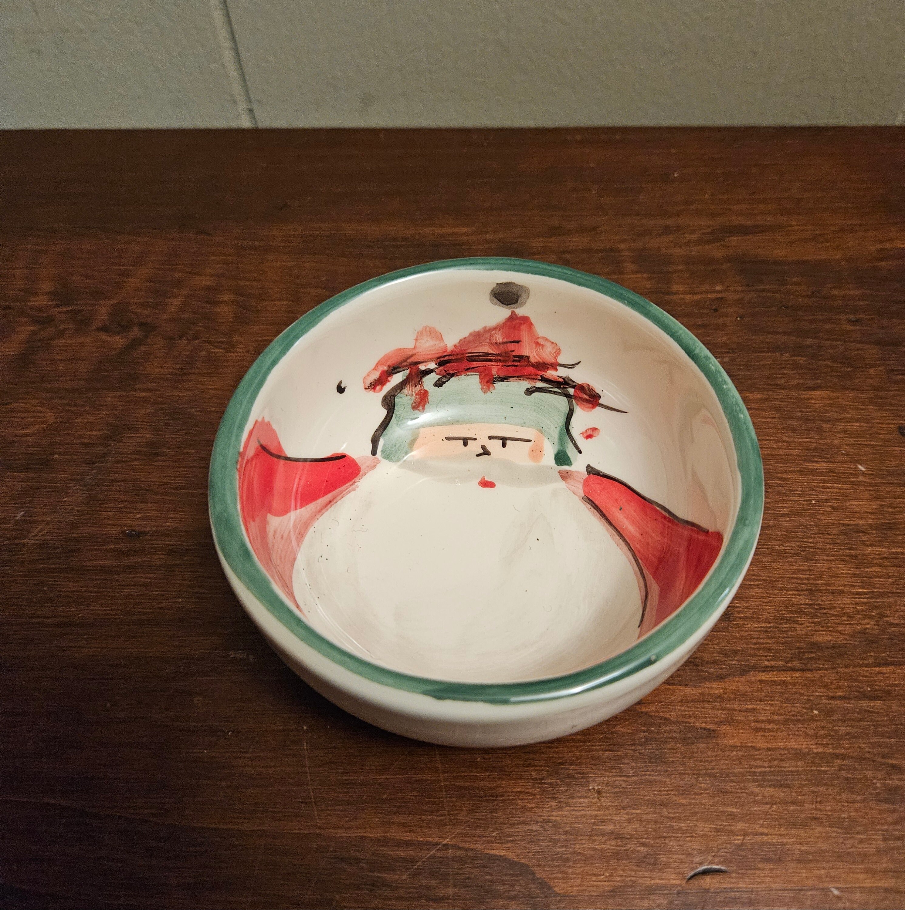 Vietri Santa Claus Bowl Made in Italy Babbo Natale Christmas Condiment ...