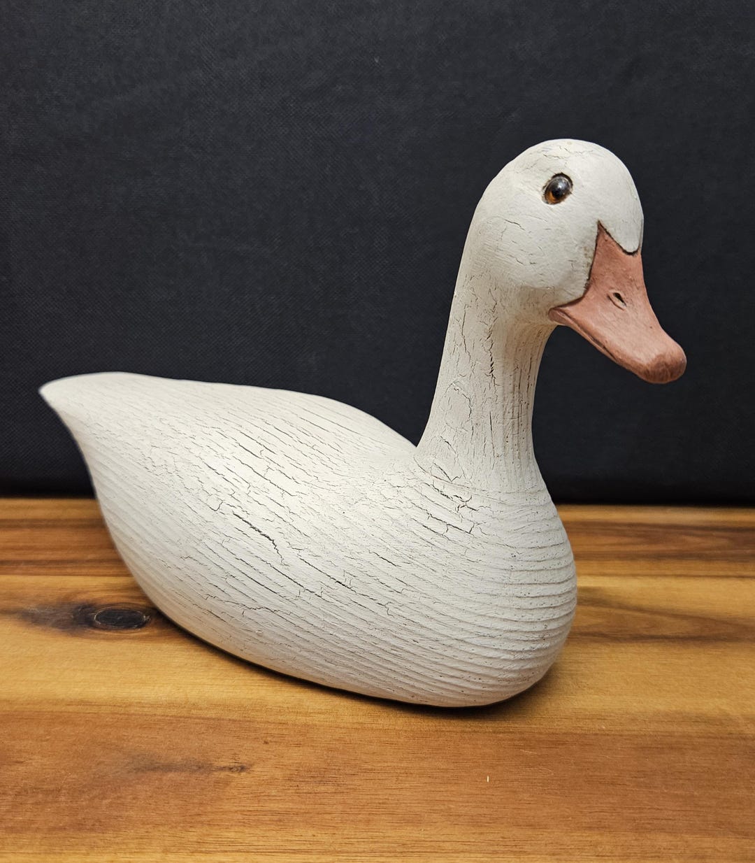 Snow Goose Vintage 1980's Artist Carved, Painted Decoy Carving - 5.5"h ...