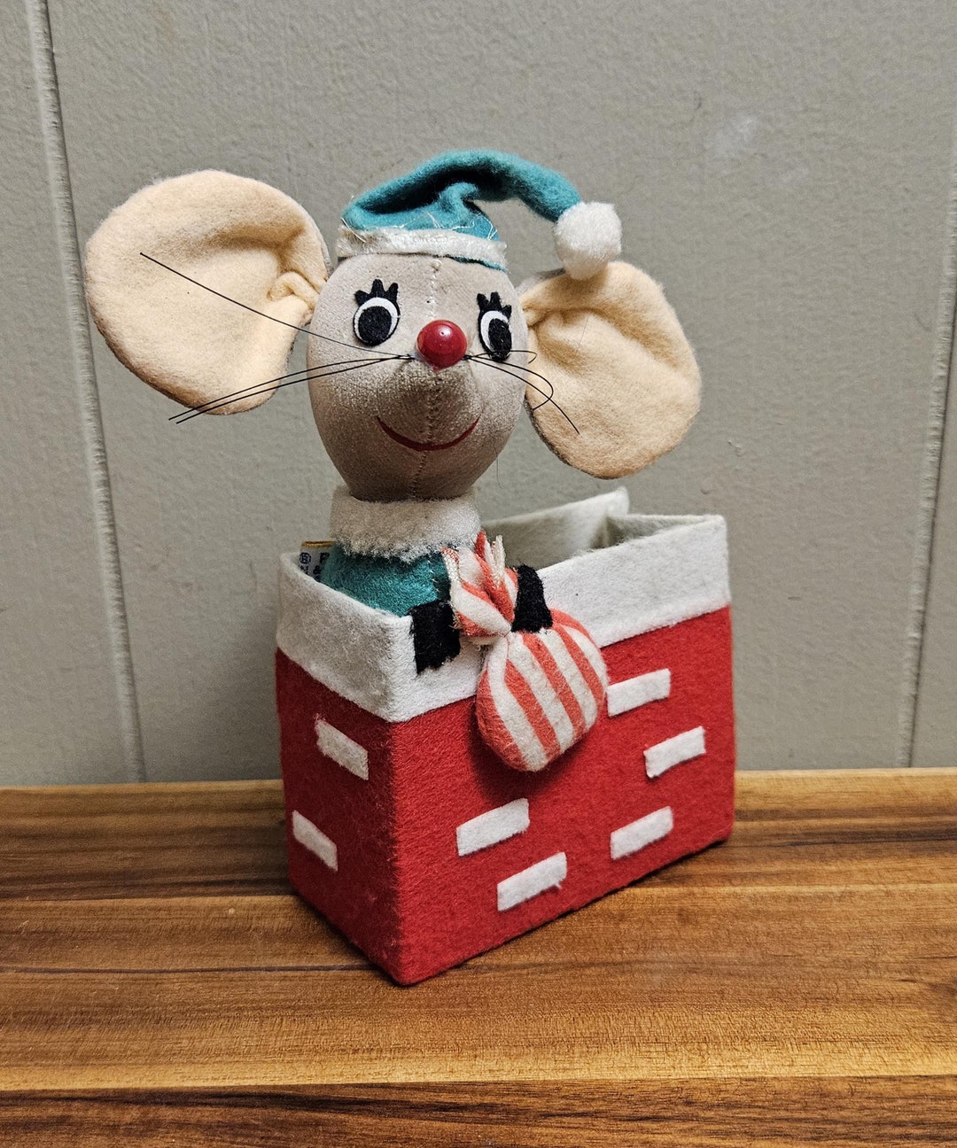 Dakin Dream Pets - Vintage Old-world 1950 -60's Felt Christmas Santa ...