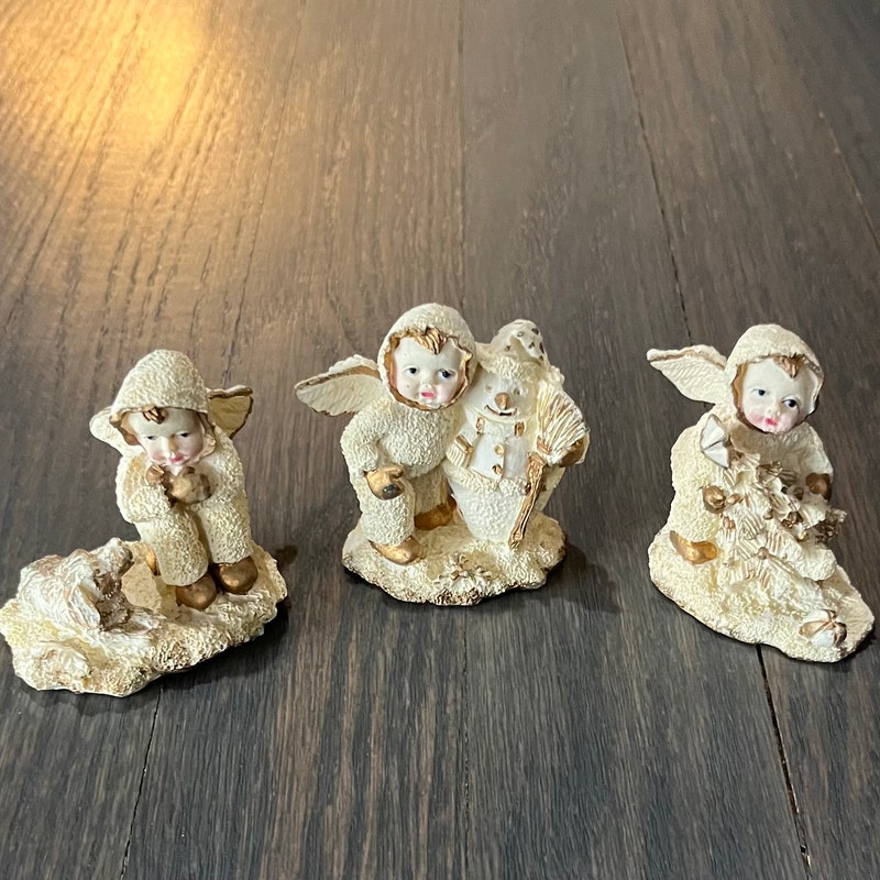 Vintage Snow Angel Figurine - Etsy