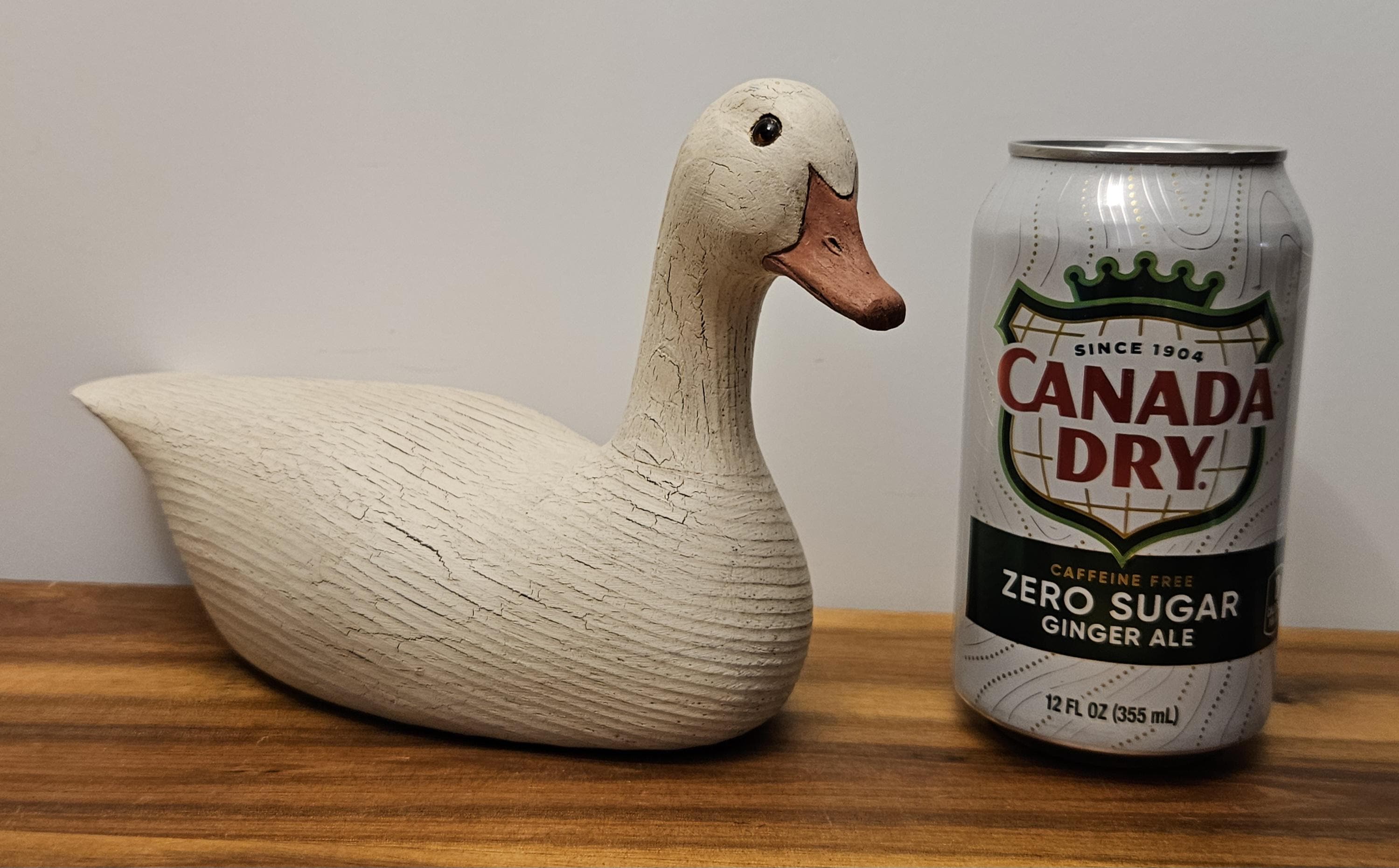 Snow Goose Vintage 1980's Artist Carved, Painted Decoy Carving - 5.5"h ...