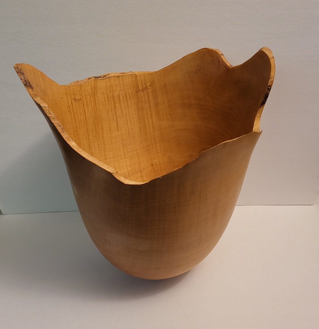 Authentic John Jordan Hand Turned Wood Hollow Vessel - Box Elder Wood ...