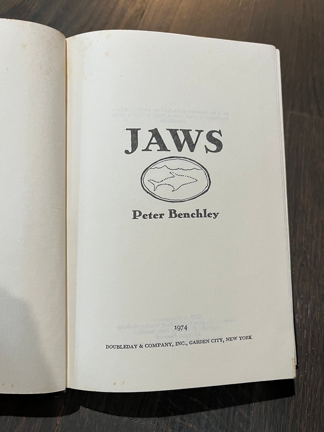 Jaws by Peter Benchley - First Edition Vintage Hardcover Book 1974 - Etsy