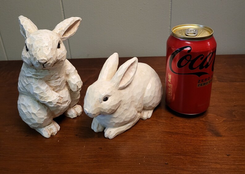 Set of 2 Adorable Rustic Bunny Rabbits - Etsy