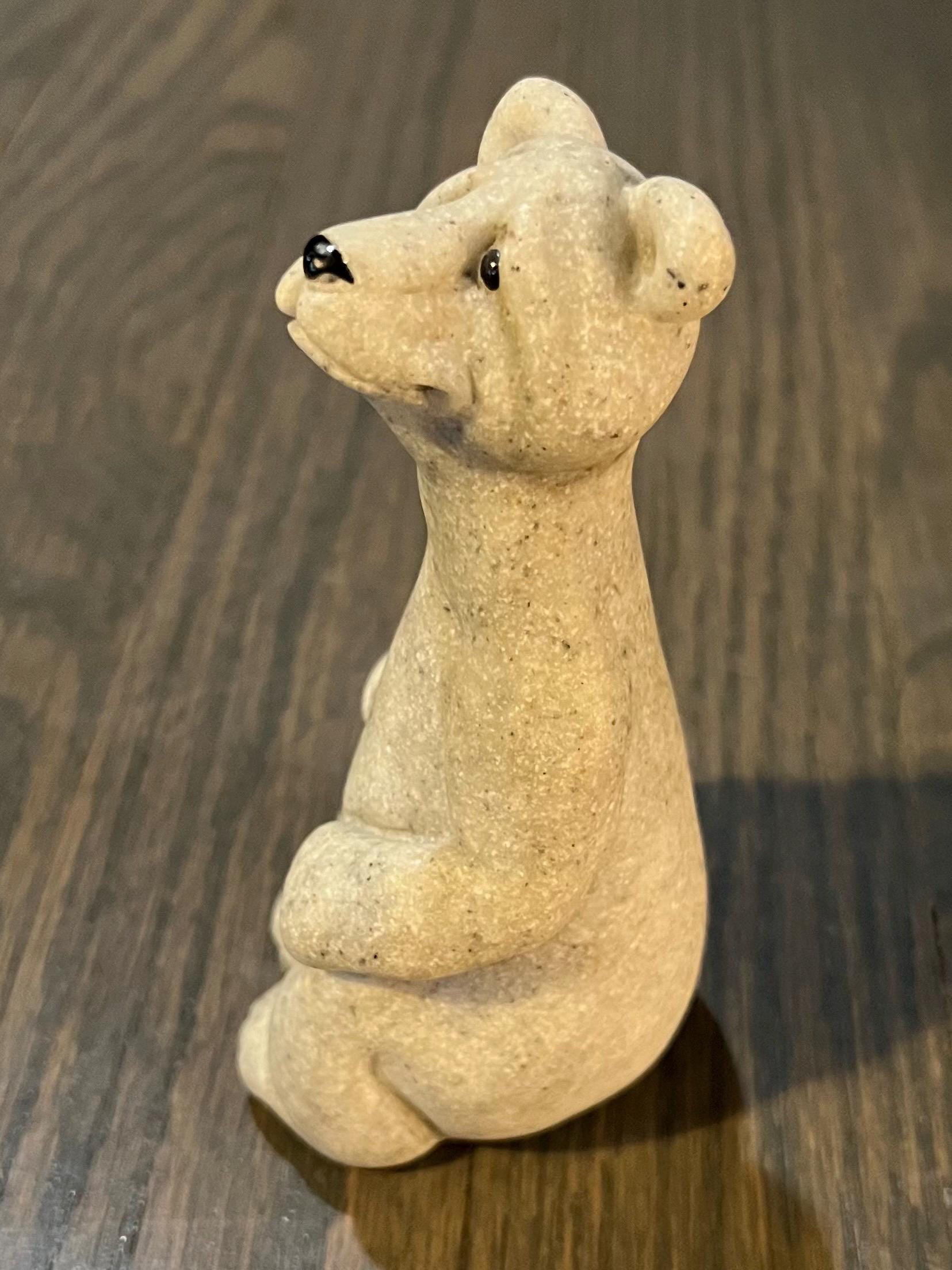 Quarry Critters Vintage Polar Bear Figurine by Second Nature Design ...