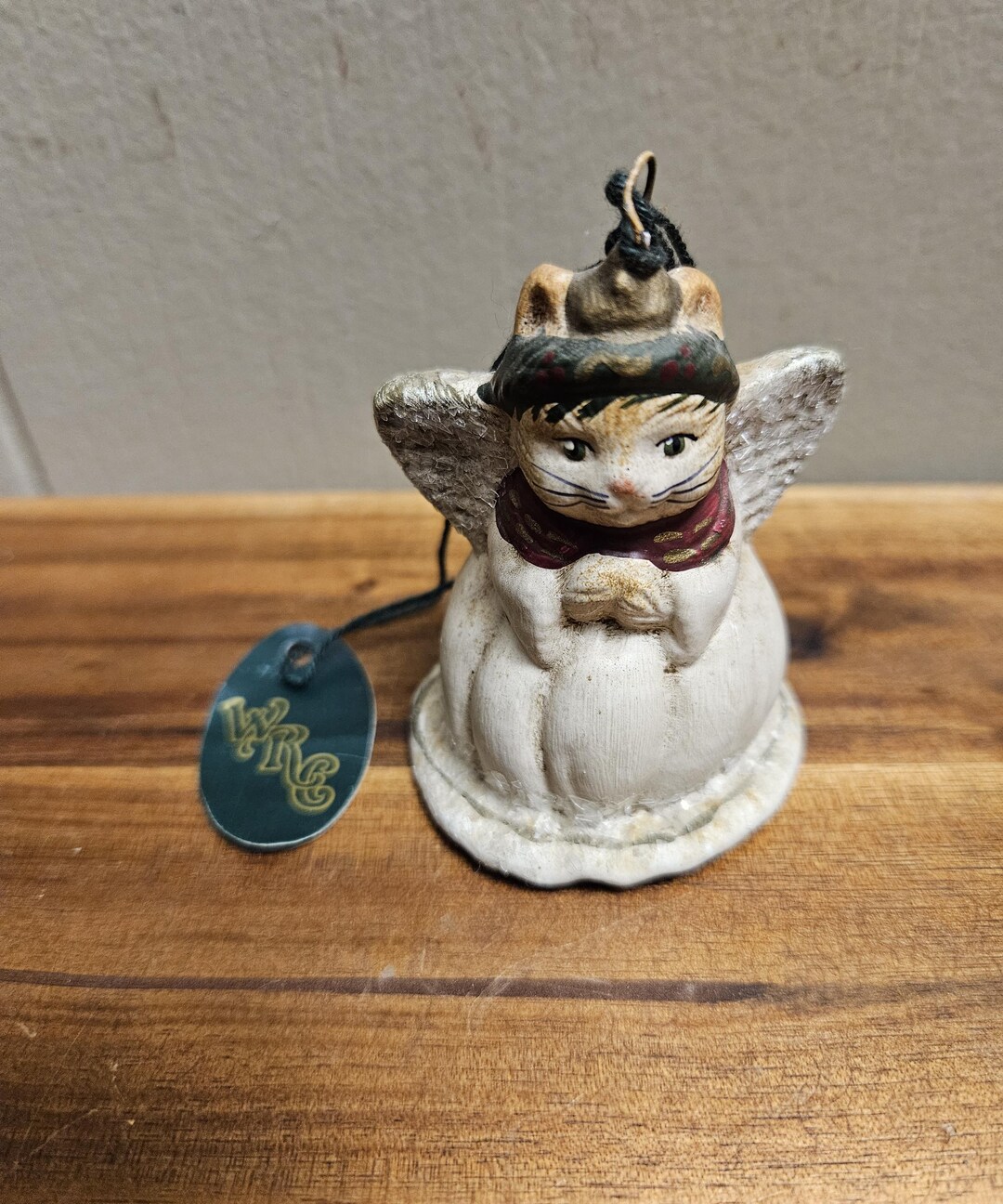 Extremely RARE - Vintage Walnut Ridge Chalkware WRC Angel Cat Christmas ...