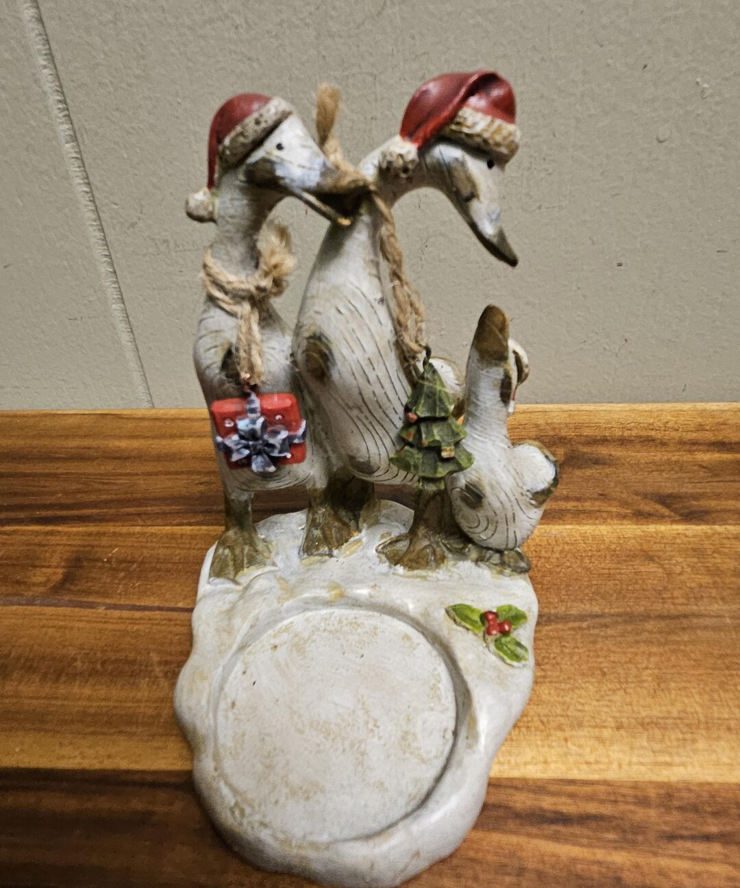 Christmas Duck Family (mom, Dad, and Baby Duckling) Votive Holder ...