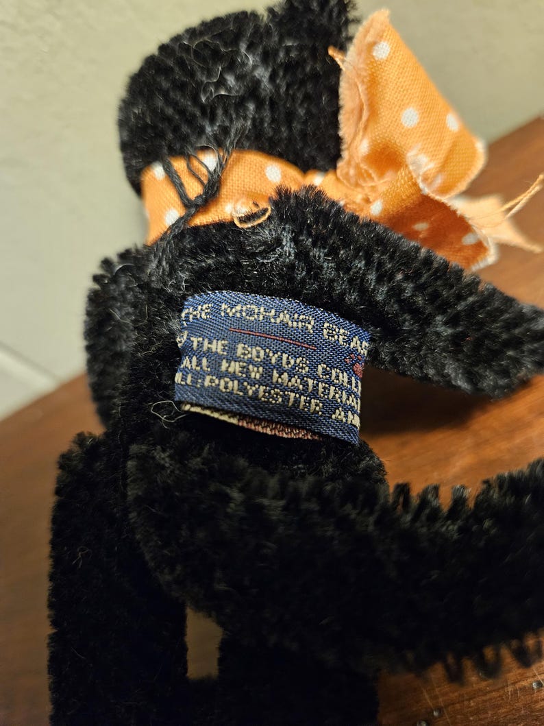 Halloween Boyds Bear Collection Mohair Cat With Pumpkin - 5" H ...