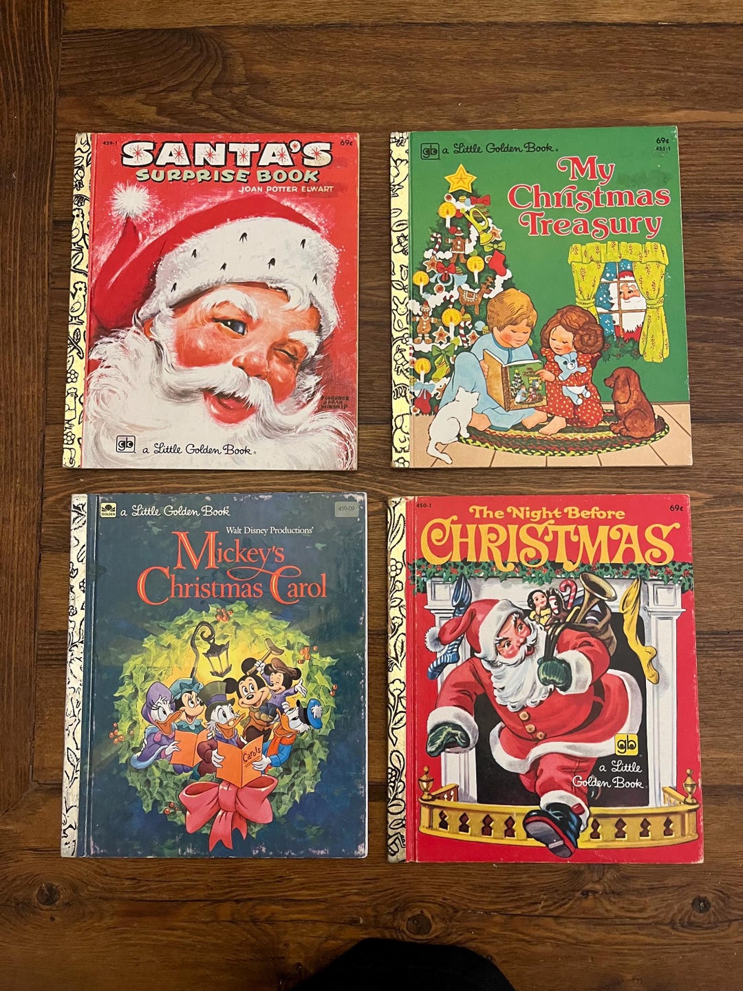 Little Golden Book Vintage Classic Christmas Books (4 Books) Santa’s ...