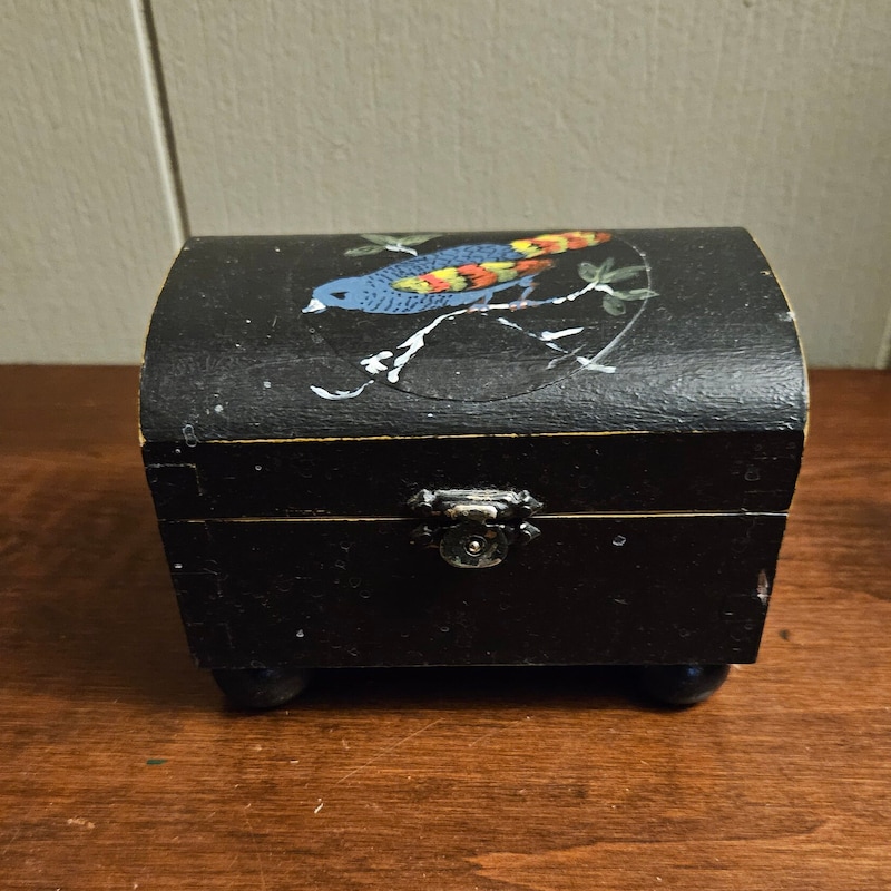 Small Painted Box - Etsy