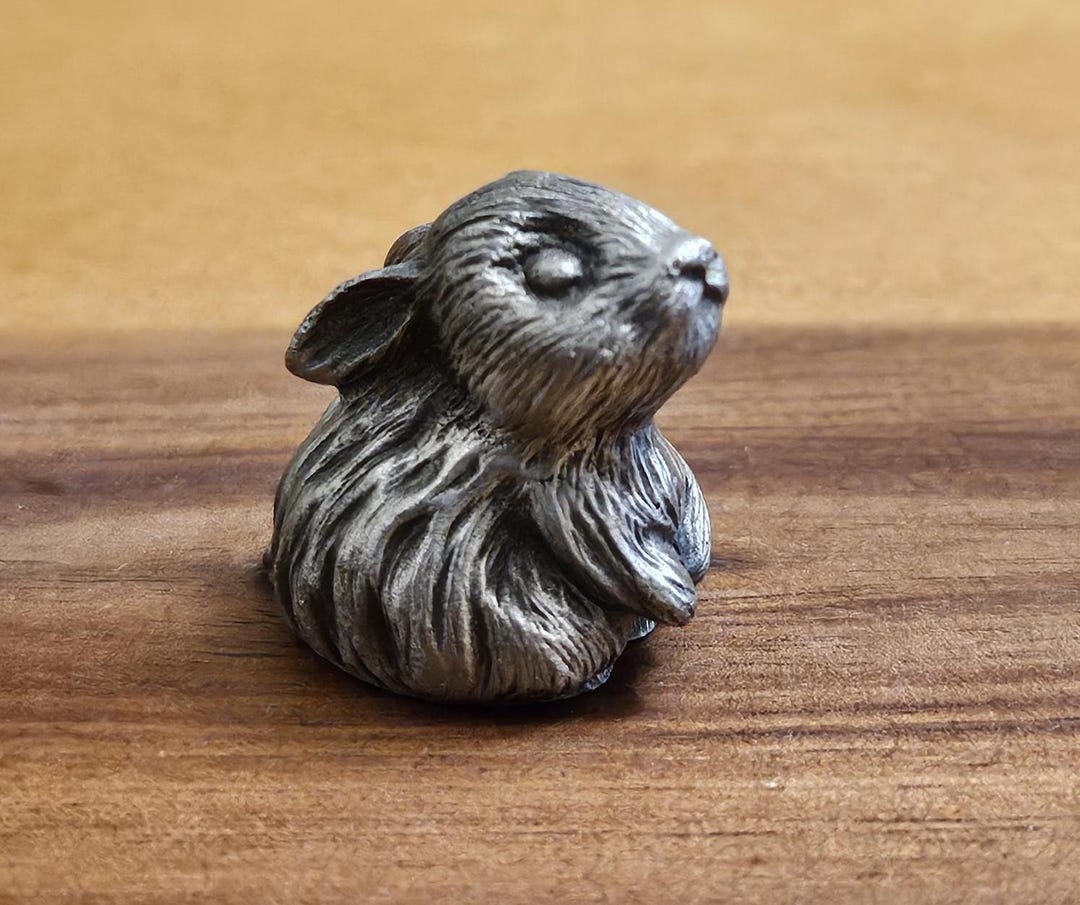 Vintage 1976 Pewter Bunny Rabbit - Little Gallery Hallmark - Mini Lucky ...