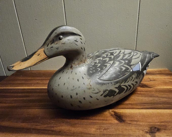 Large Original 1967 D9 Victor Female Mallard Hen Duck Hunting Decoy - 6 ...