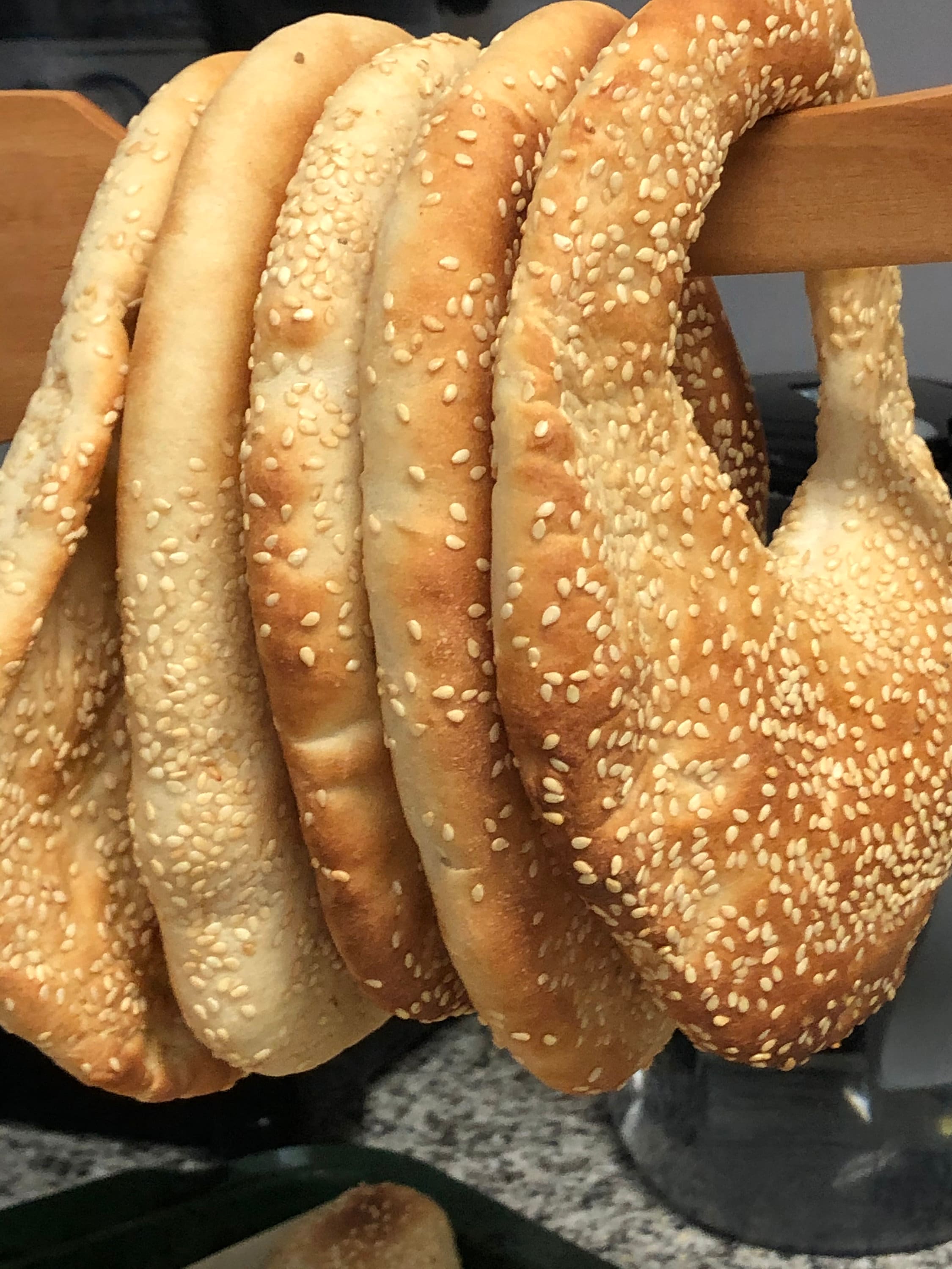 Kaak , Bread for Knafeh Topped With Sesame Seeds - Etsy
