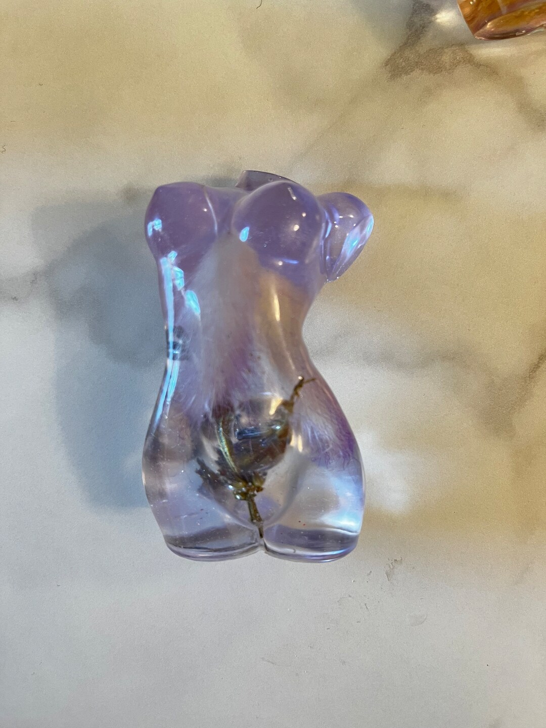 Real Flower Goddess, Lavender Goddess, Handmade Goddess, Unique Torso ...