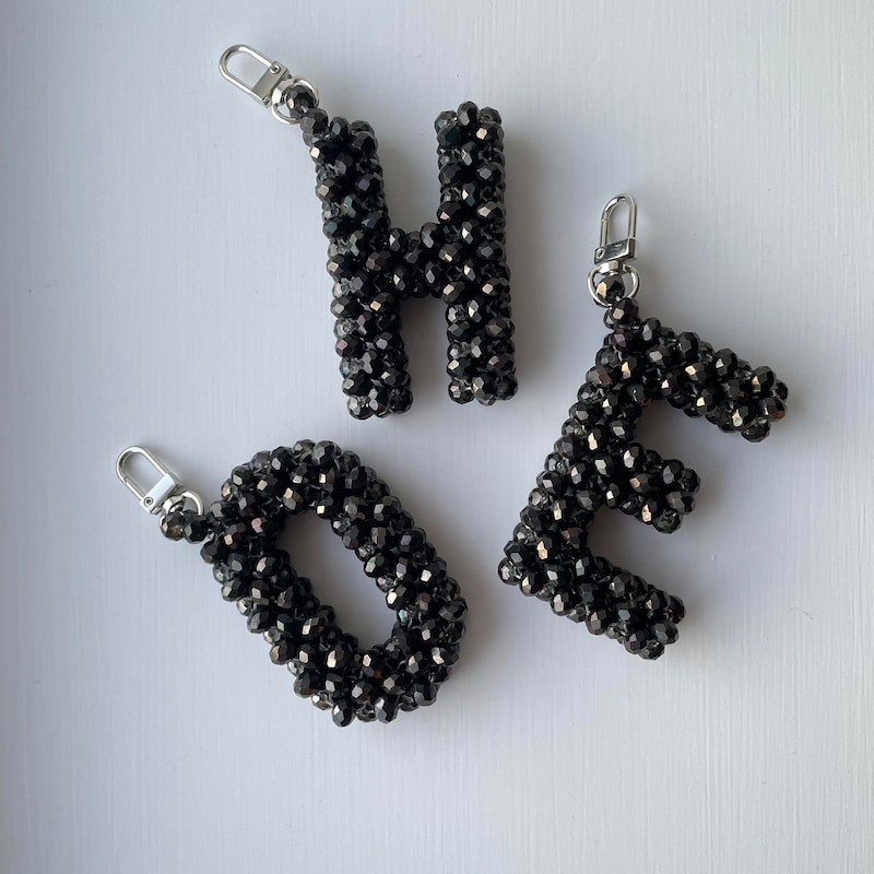 Letter Keyring - Etsy