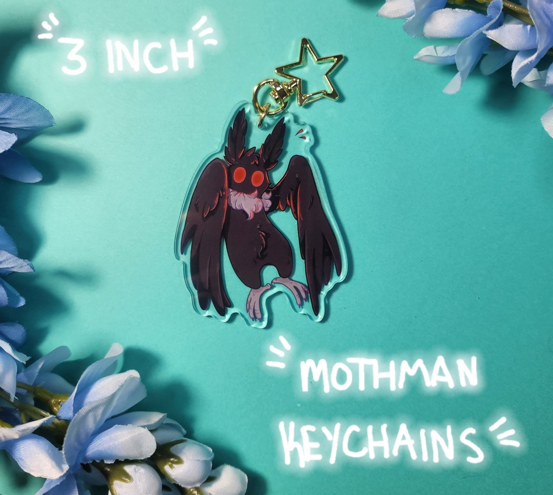 Mothman Acrylic Keychain - Etsy