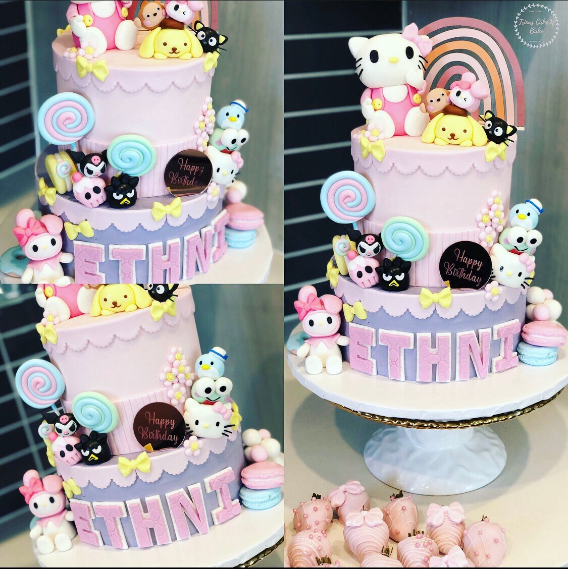 Fondant Sanrio Hello Kitty Cake Toppers - Etsy