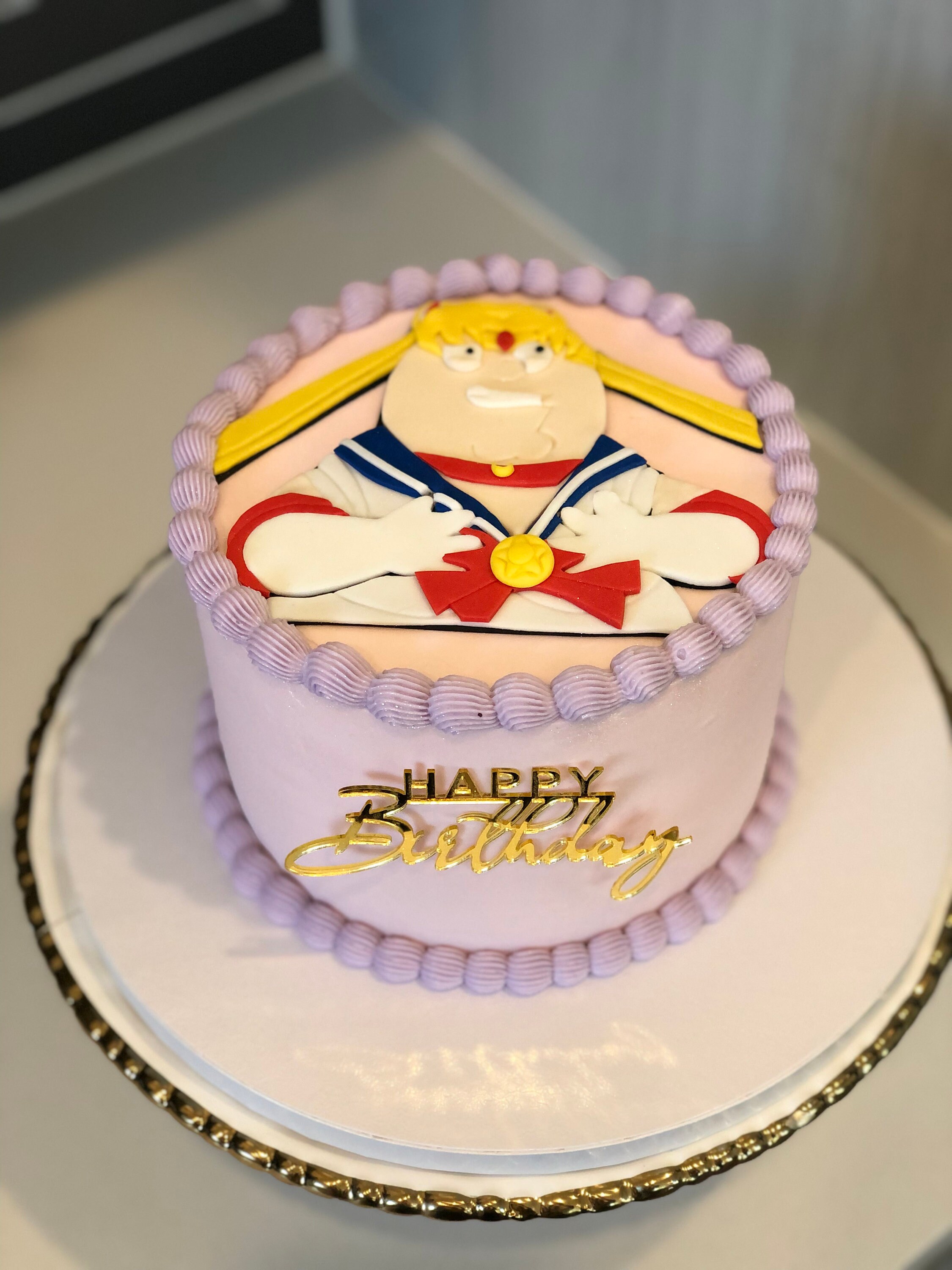Fondant Peter Griffin Sailor Moon Cake Topper - Etsy