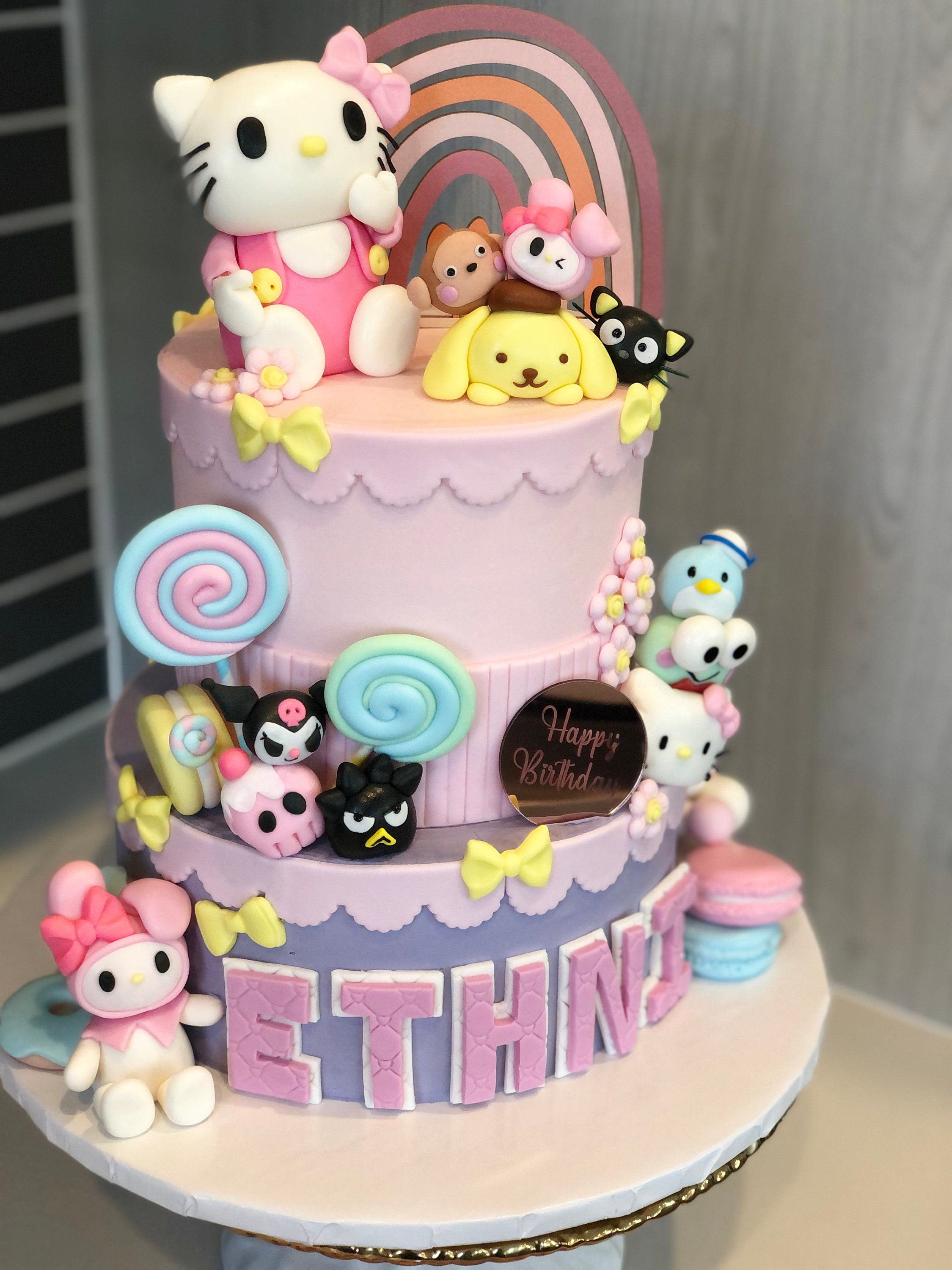 Fondant Sanrio Hello Kitty Cake Toppers - Etsy