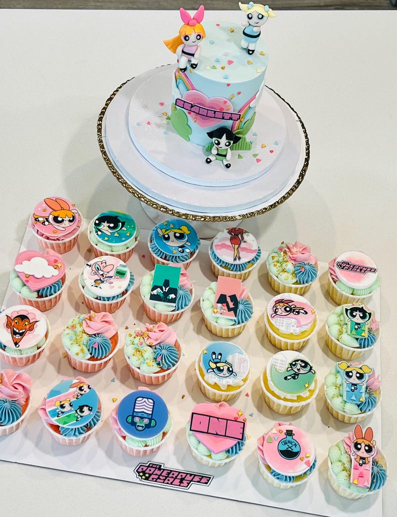 Powerpuff Girls Cake and Cupcake Toppers - Etsy