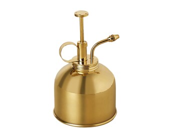Vintage Inspired Metal Plant Mister, Gold Water Mister for House Plants ...