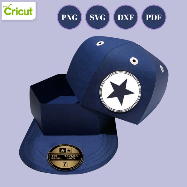 Hat Box Template - Etsy