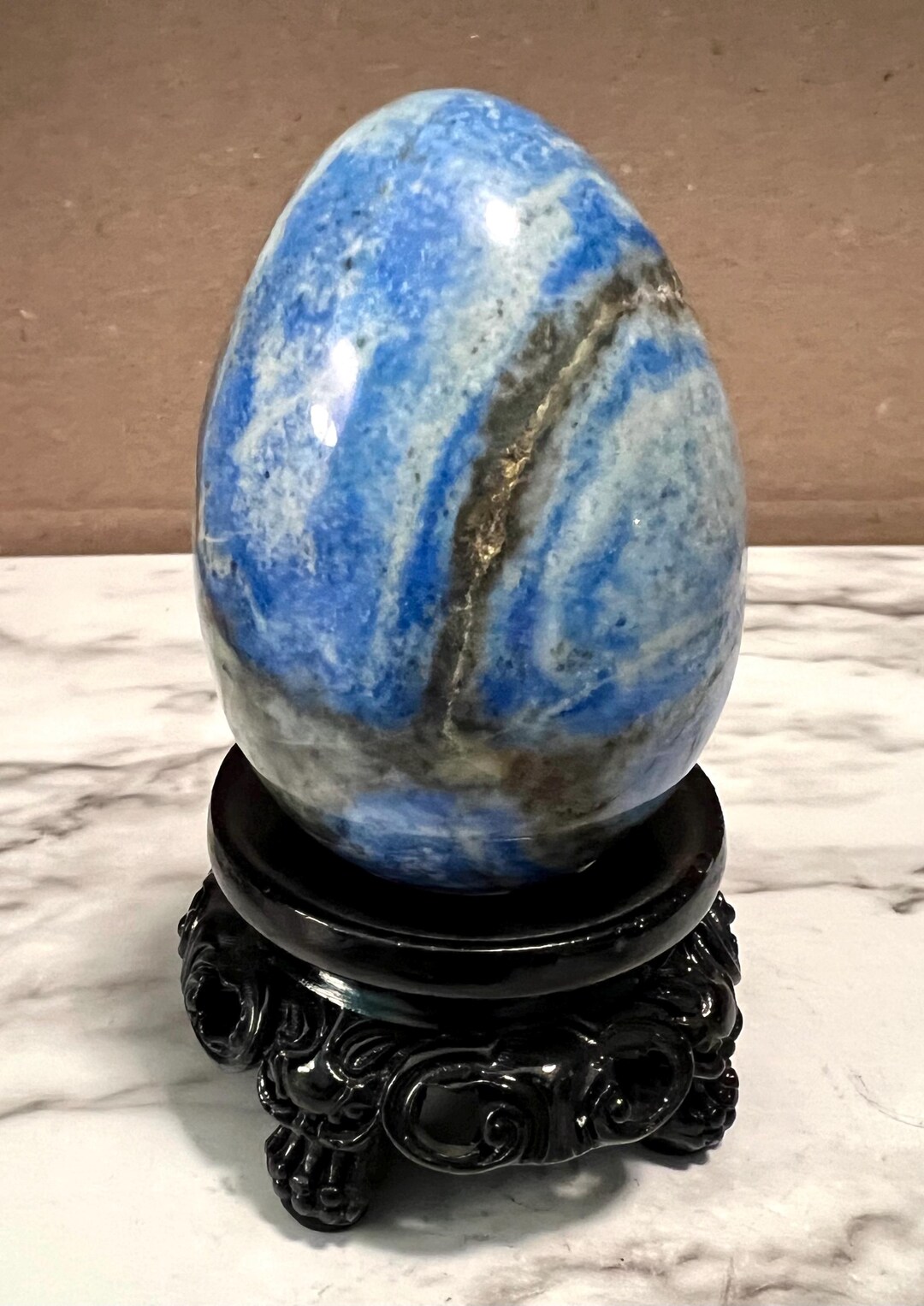 Lapis Lazuli Egg - Etsy