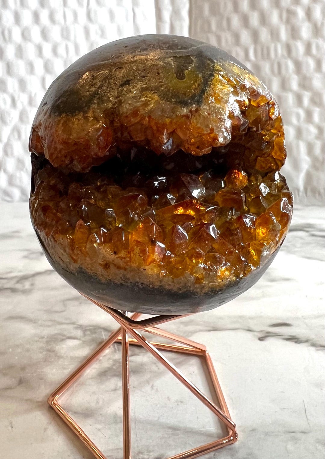 Ferruginous Quartz Pacman Sphere - Etsy