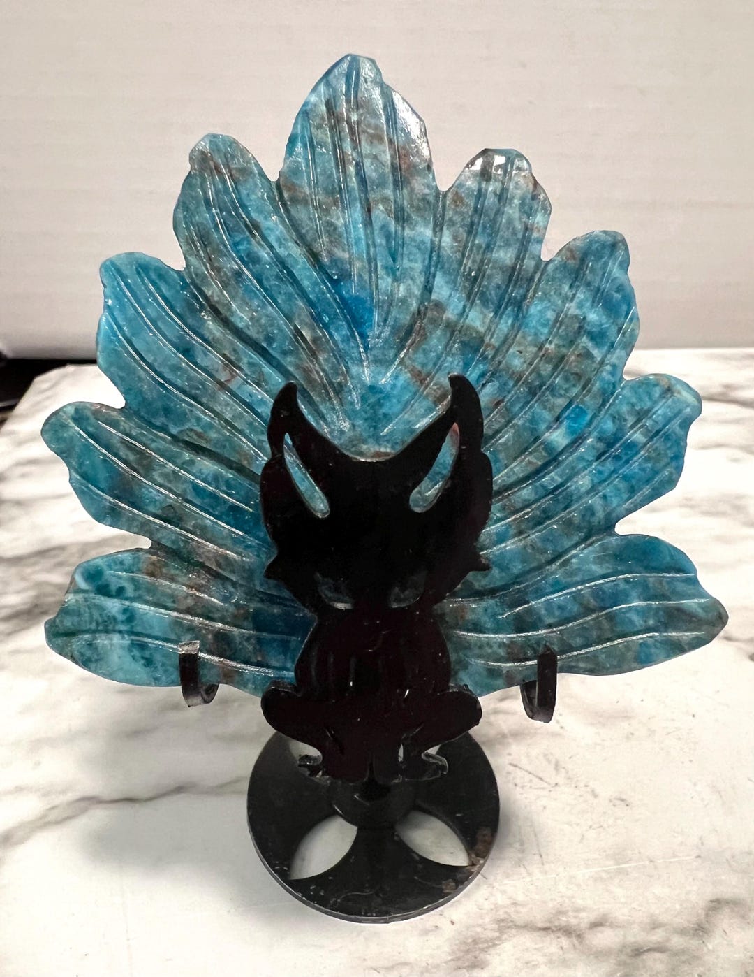 Blue Apatite 9 Tail Fox - Etsy