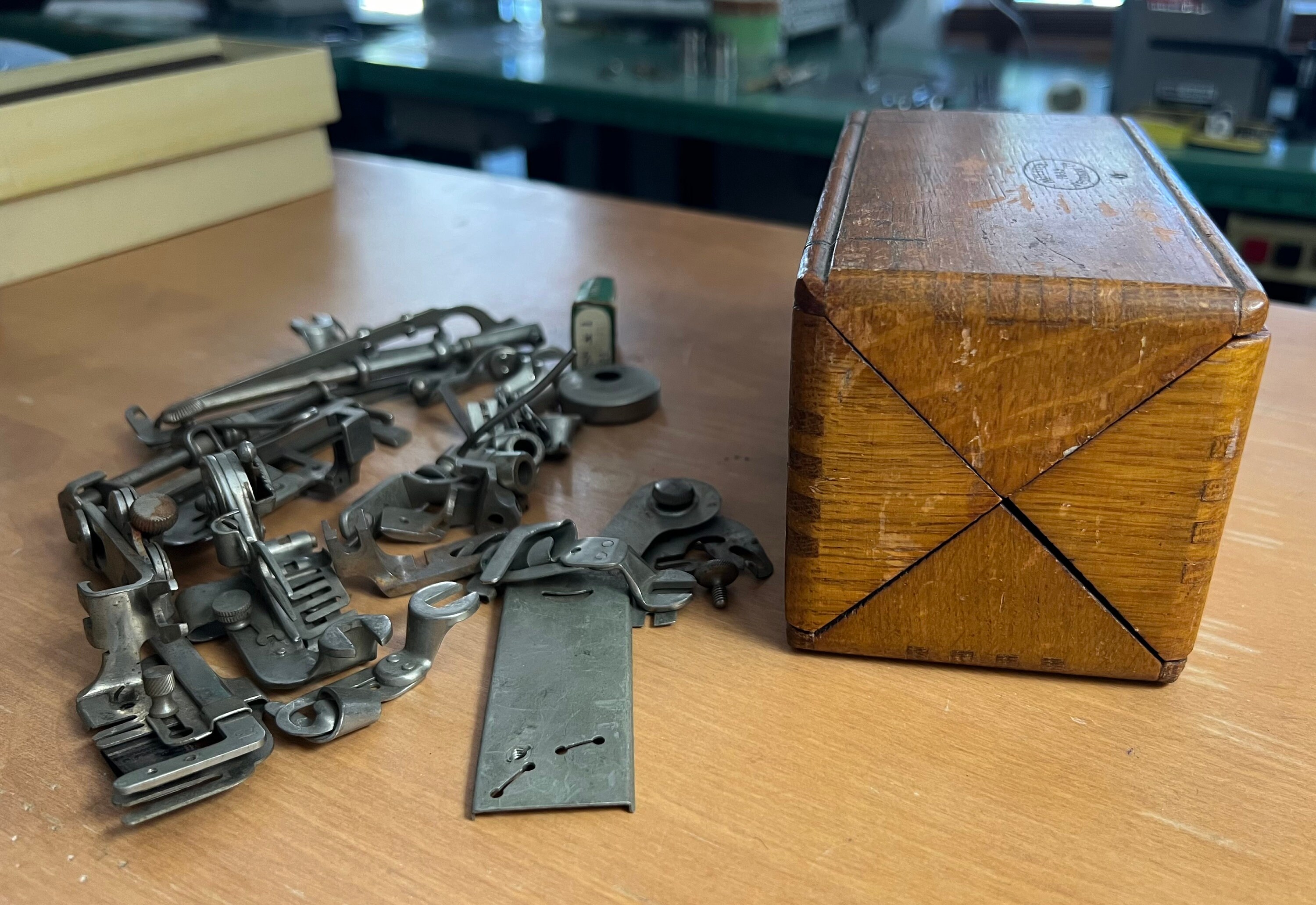 Singer Puzzle Box With Treadle Machine Attachments - Etsy